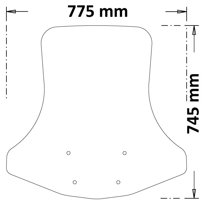 kit pare-brise haut ISOTTA pour SILENCE S01 ou SEAT MO 2021-2022 Clair - YA2ROO